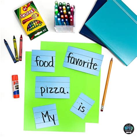 Predictable Chart Writing Curriculum Lessons Prompts Sentences Special