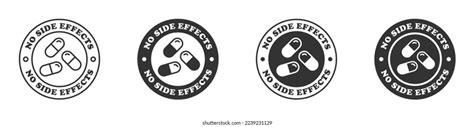 No Side Effects Icon Set Vector Stock Vector Royalty Free 2239231129