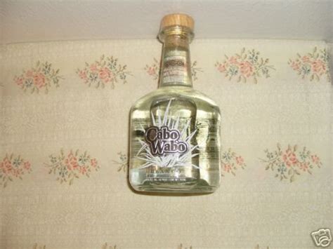 Cabo Wabo Tequila Bottle Anejo Blanco Agave Azul Silver 37353761