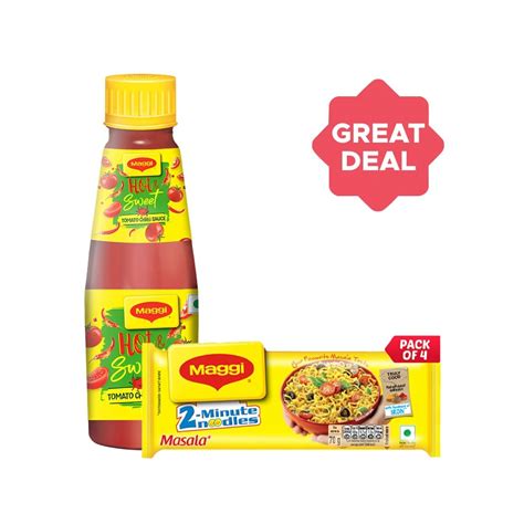 Maggi Masala 2 Minutes Instant Noodles Made With Quality Spices Hot