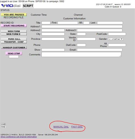 Manual Dial Option Not Showing On Agent Screen On Vicidial Gkhan