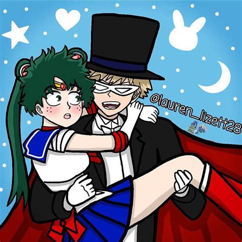 Sailor Deku And Tuxedo Bakugo R Bokunoshipacademia