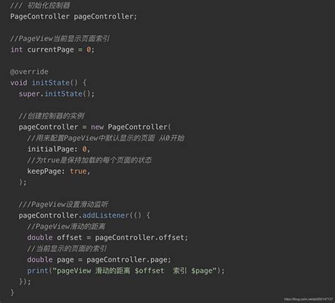 Flutter中pageview的滑动开始监听、完成监听自定义flutter 监听 Pagecontroller Csdn博客
