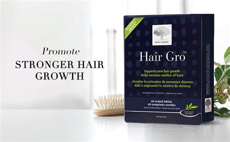 New Nordic Hair Gro Natural Hair Growth Product With Biotin Apple