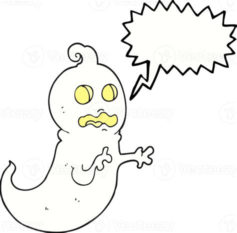 Speech Bubble Cartoon Ghost 36484057 Png