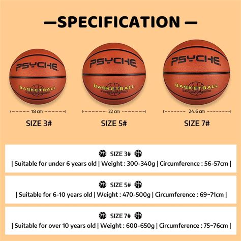 Basketball Ball Dimensions