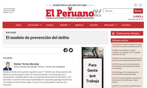 El Modelo De Prevención Del Delito Torres Y Torres Lara Abogados