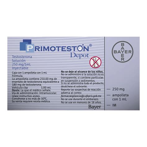 Primotestón Depot 250 Mg Con 1 Ampolleta De 1 Ml Compra En Prixz