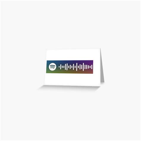 Rick Roll Spotify Code Sticker Greeting Card For Sale By Stickerlana Redbubble