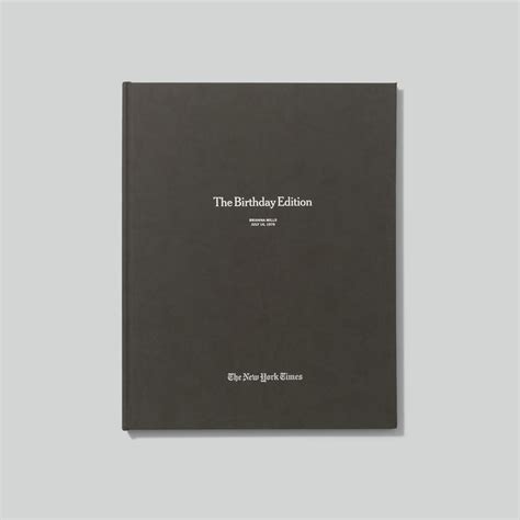 Premium Birthday Edition - The Custom Birthday Book – The New York ...