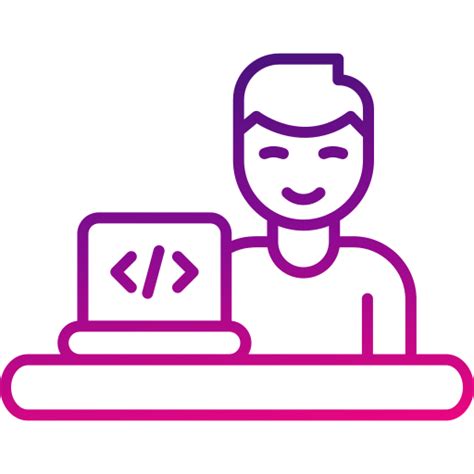 Software Developer Generic Gradient Outline Icon