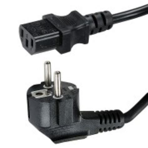 Cordon Dalimentation 1 Fiche 2p T Mâle Coudée à 90 Vers 1