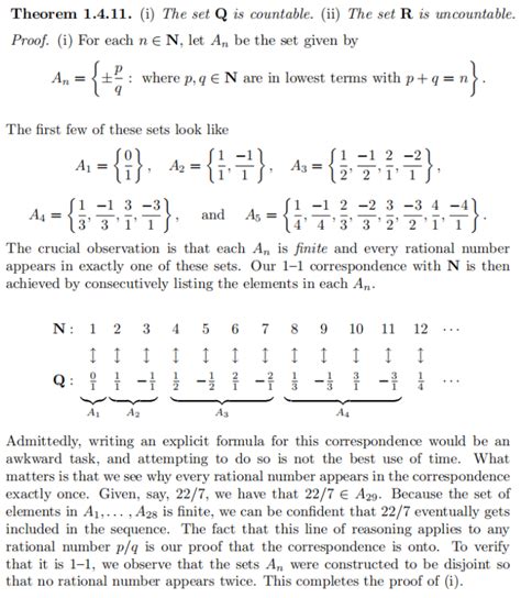 Solved Theorem I The Set Q Is Countable Ii The Chegg