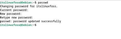 How To Change A Password On Debian Its Linux FOSS