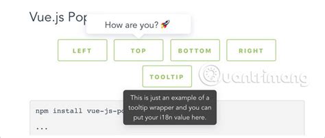 Các Công Cụ Tạo Tooltip Hữu ích Với Vuejs