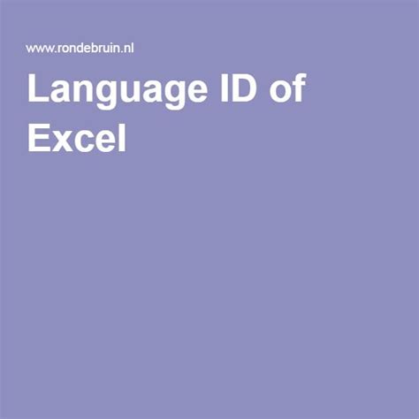 Excel Version And Office Language Settings