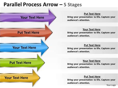 Parallel Arrow Stages PowerPoint Slide Images PPT Design Templates Presentation