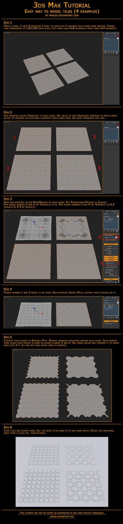 Making Of Tiles In Ds Max Ds Max Tutorials Ds Max Tutorial