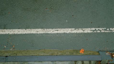 Drops Of Heavy Rain Dripping On The Asphalt Road Floods Due To The Heavy Rain In Wet Season