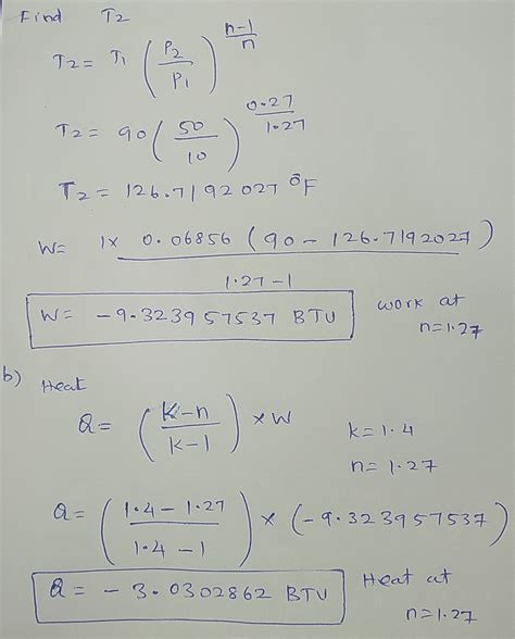[solved] 1 air is compressed under constant entropy process from 10