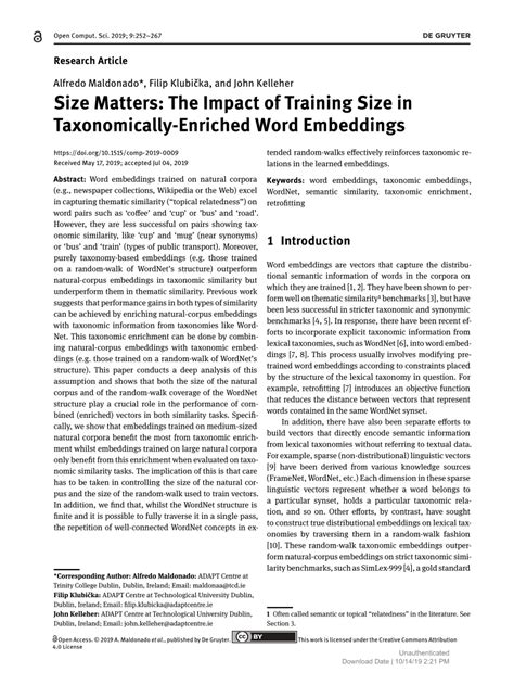 pdf size matters the impact of training size in taxonomically