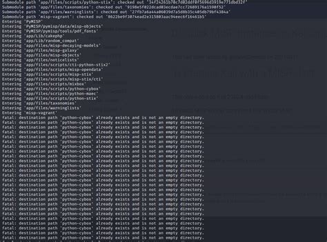 Path Python Cybox Already Exists And Is Not An Empty Directory