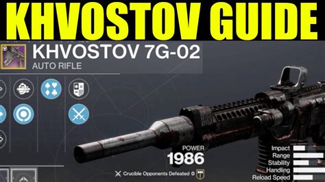 How To Get Khvostov 7g 02 Destiny 2 The Final Shape Secret Quest