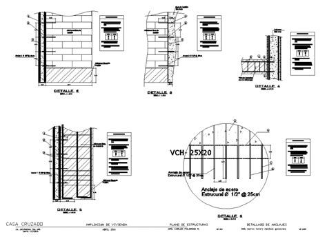 Elevation And Plan View Of Column And Beam Constructional Autocad File
