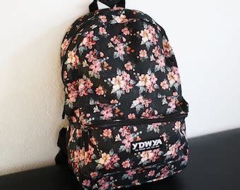 Floral Backpack Etsy