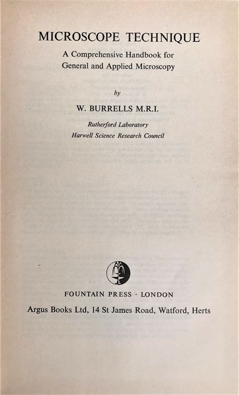 Microscope Technique A Comprehensive Handbook For General And Applied Microscopy