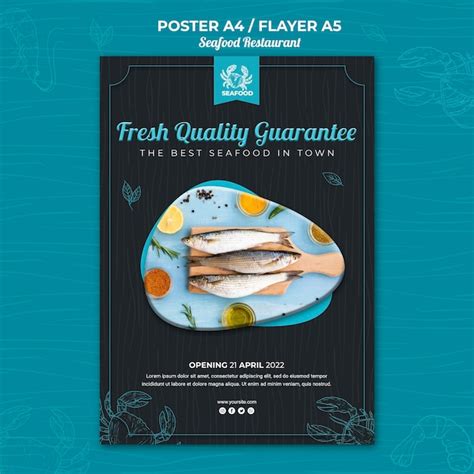 Seafood Restaurant Flyer Template Imgpanda A Free Resources Website
