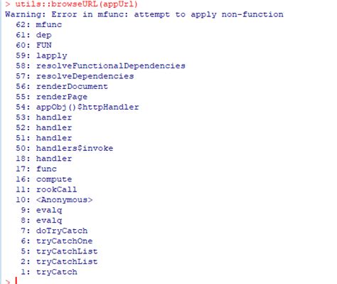 Shiny Not Working Attempt To Apply Non Function Shiny Posit Community