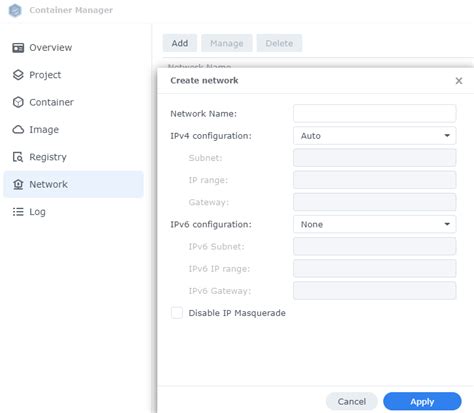 how to make persistent network on synology docker technoyard