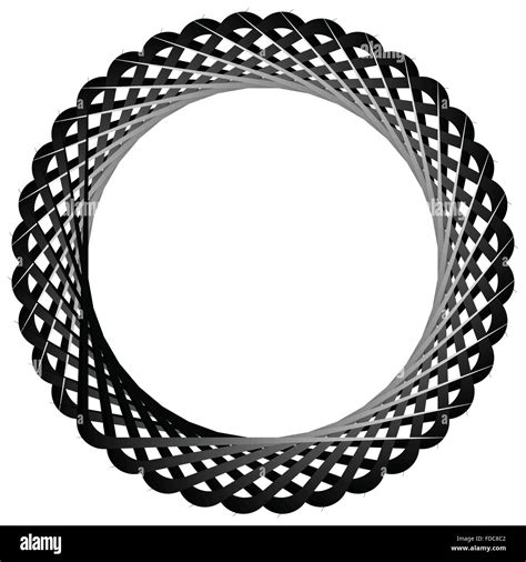 Abstract Circular Rotating Element Monochrome Vector Shape Stock Vector Image Art Alamy