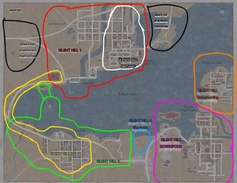 Complete Map Of Silent Hill And Where Each Game In The Franchise Takes