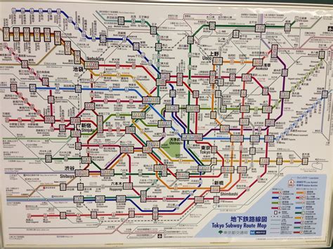Toykos Subway System Tokyo Subway Train Map Subway Map