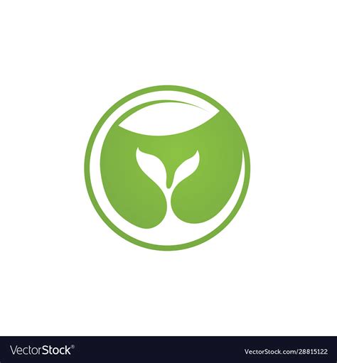 Green Leaf Ecology Nature Element Royalty Free Vector Image