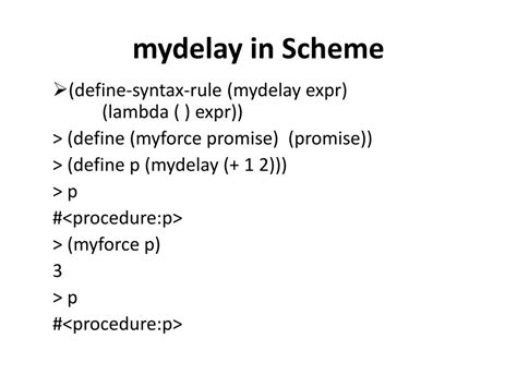 Ppt Streams And Lazy Evaluation In Lisp And Scheme Powerpoint Presentation Id3207171