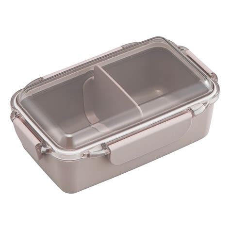 Osk 弁当箱 650ml カームカラー ランチボックス 仕切付 （ お弁当箱 食洗機対応 レンジ対応 一段 ドーム蓋 日本製 ） リビン