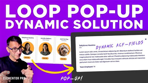 The Dynamic Pop Ups With Elementor Loop Grid Solution Youtube