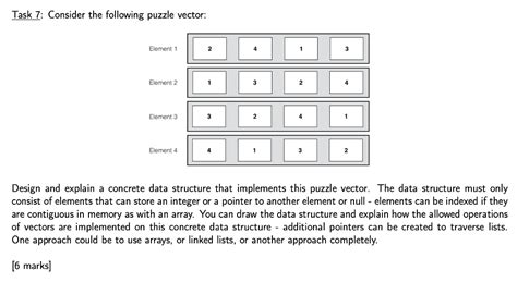 solved task 7 consider the following puzzle vector design