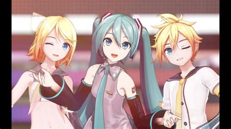 VOCALOID MMD4K60FPSHatsune Miku Kagamine Rin Kagamine LenSHAKE IT YouTube