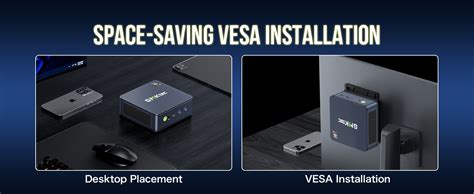 GMKtec NucBox M Mini PC With Space Saving VESA Installation Capability Perfect For Mounting