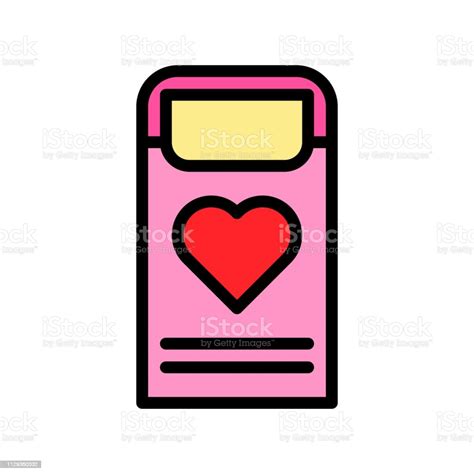 사랑 편지 벡터 일러스트 레이 션 채워진된 스타일 아이콘 편집 개요 로맨스에 대한 스톡 벡터 아트 및 기타 이미지 로맨스