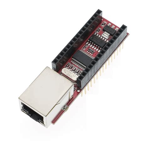 Shield Ethernet Enc28j60 Compatibil Arduino Nano Bitmi Ro