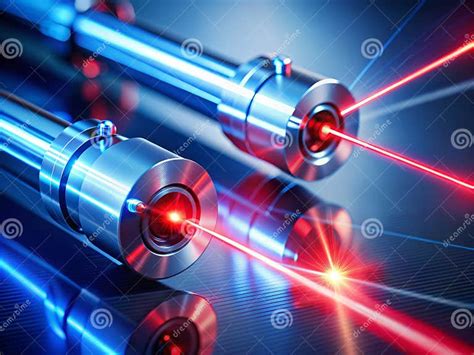 precision laser beam alignment a macro view of a precise red laser beam