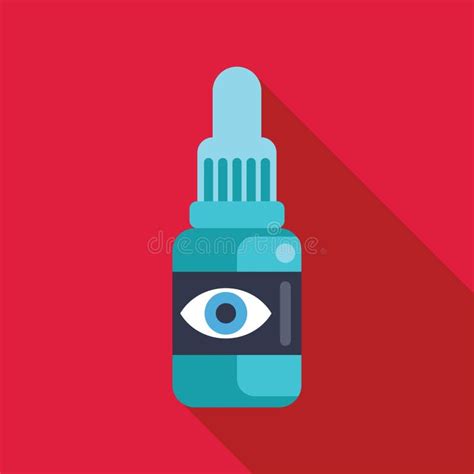 Eye Drop Bottle Treatment Helping Vision Using Medical Healthcare Icon