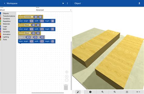 textures solid visual programming in 3d