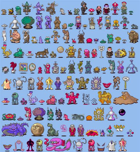Enemies Earthbound Snes The Spriters Resource