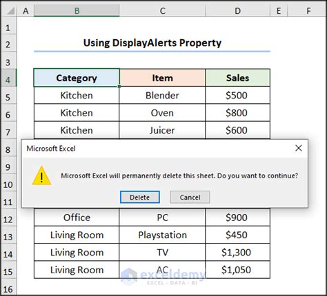 How To Disable Alerts In Excel VBA With Easy Steps ExcelDemy